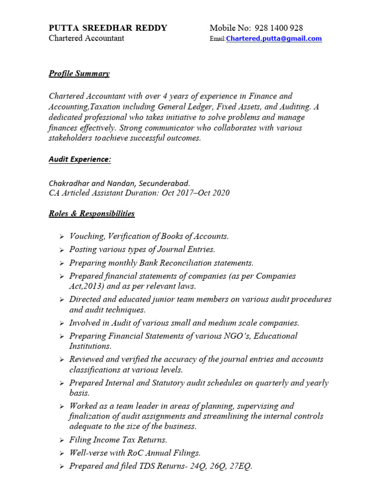 Emailing Resume PSR-1 | PDF
