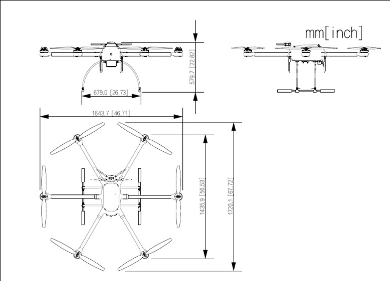 Dhi Uav x1550v3 Dimensions | PDF