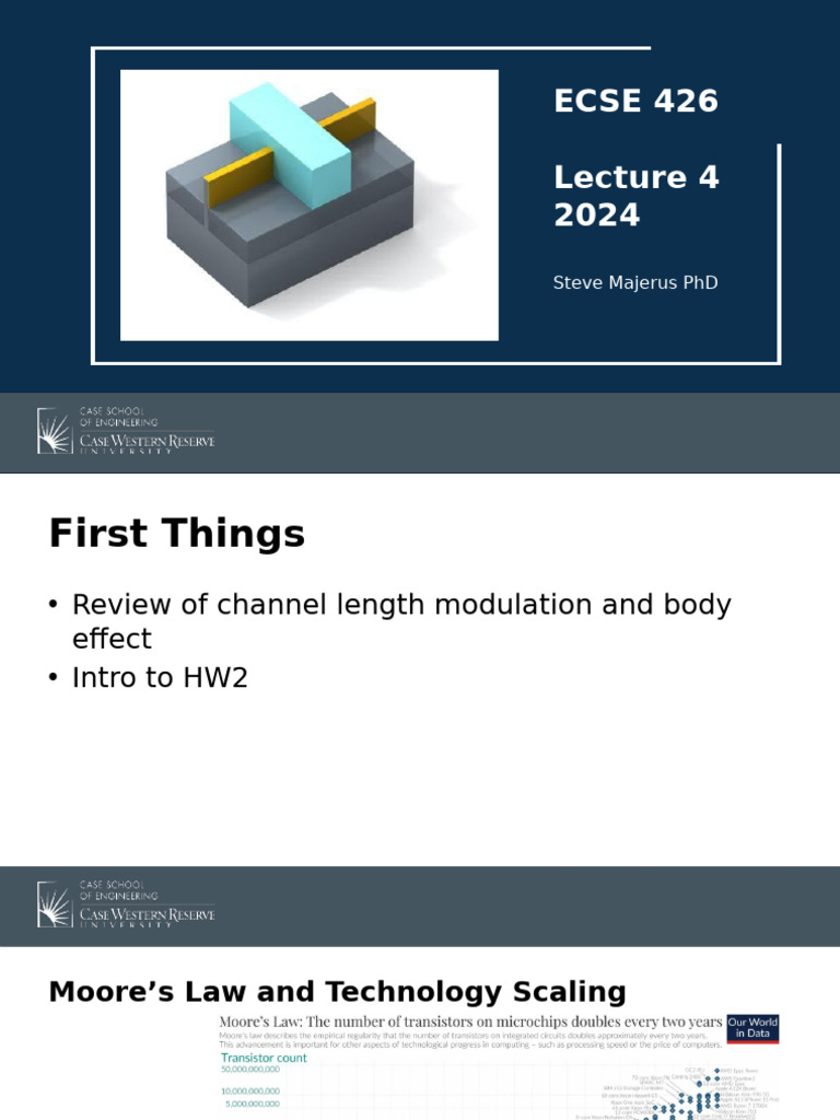 ECSE 426 Lecture 4 - MOS Fabrication - Majerus | PDF