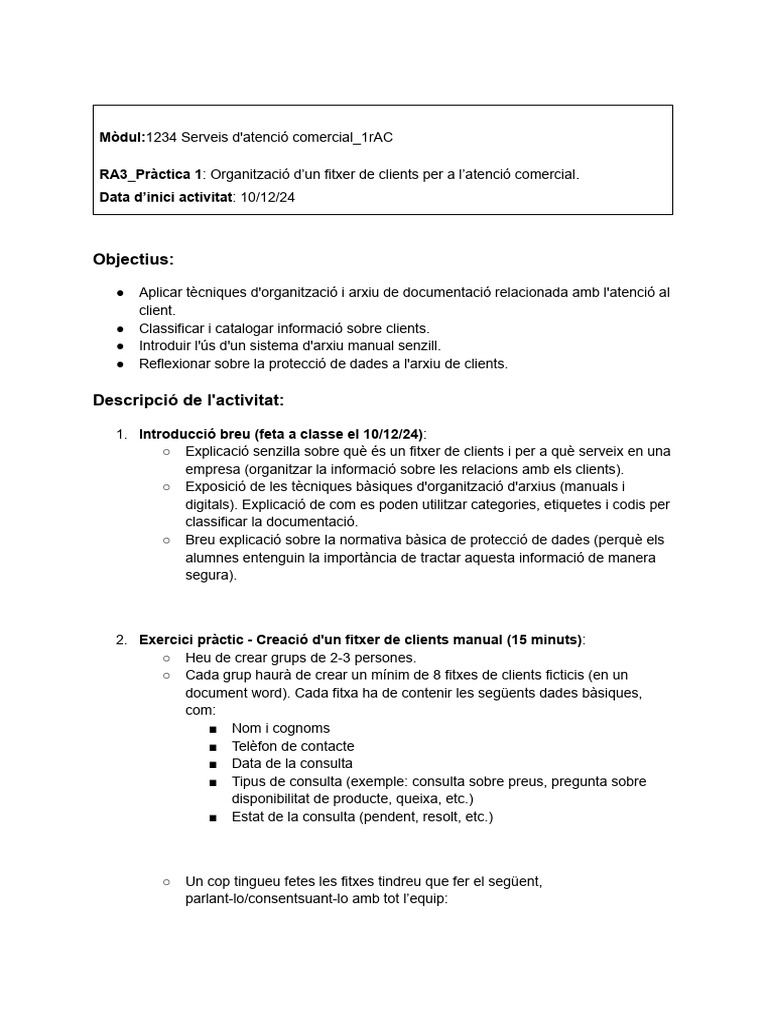Pràctica 1 - RA3 - SAC - 10122024 | PDF