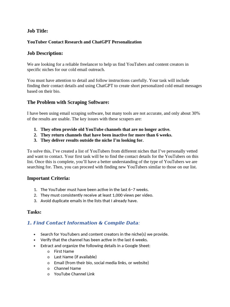 Data Entry Job Youtubers | PDF | You Tube | Sustainable Agriculture