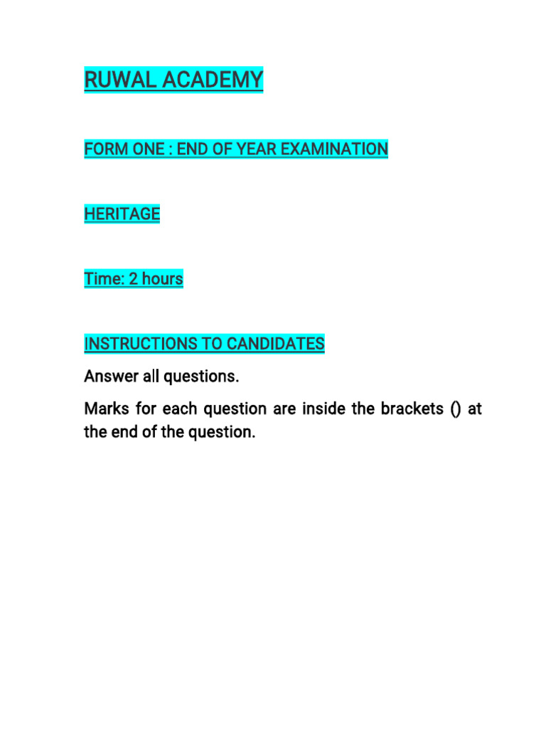 RUWAL ACA Heritage.F1 | PDF