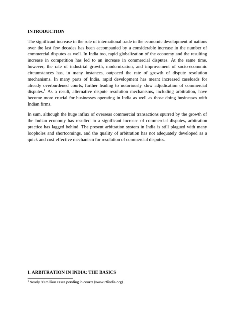 Competence and Jurisdiction Og Arbitral Tribunal in India With Case Laws | PDF | Arbitration ...