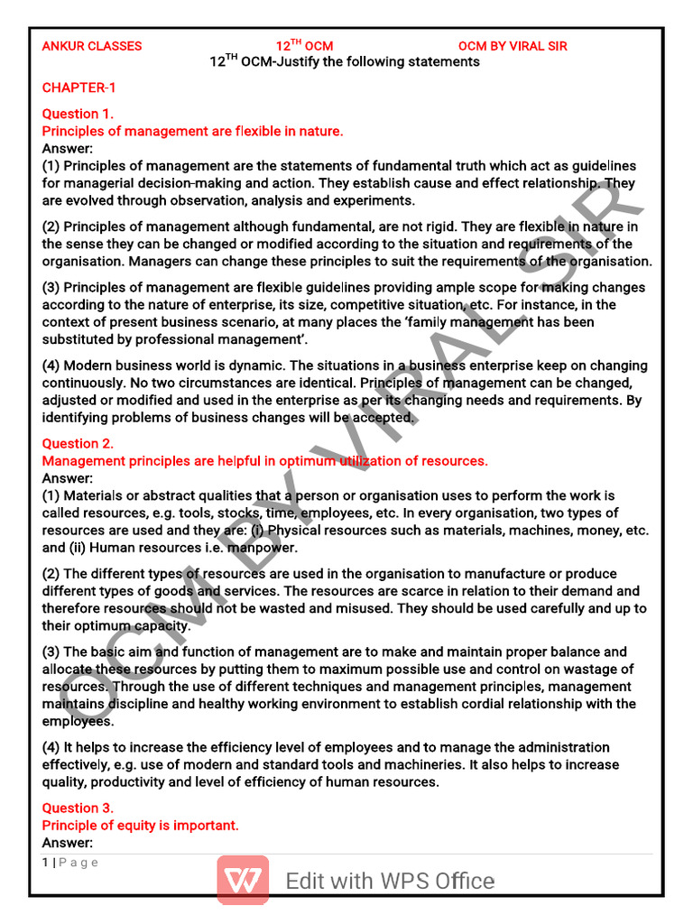 ACC 12th Ocm Justify Extra For Reading 24-25 | PDF | Entrepreneurship ...