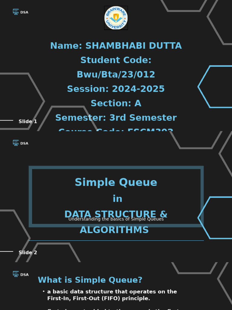 Shambhabidutta 012 Simplequeue | PDF | Queue (Abstract Data Type) | Computer Programming