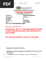 Grade 8 Term 3 Ss September History Task | PDF | British Empire | Africa