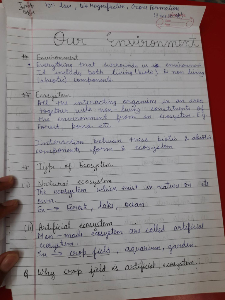 Our Environment | PDF