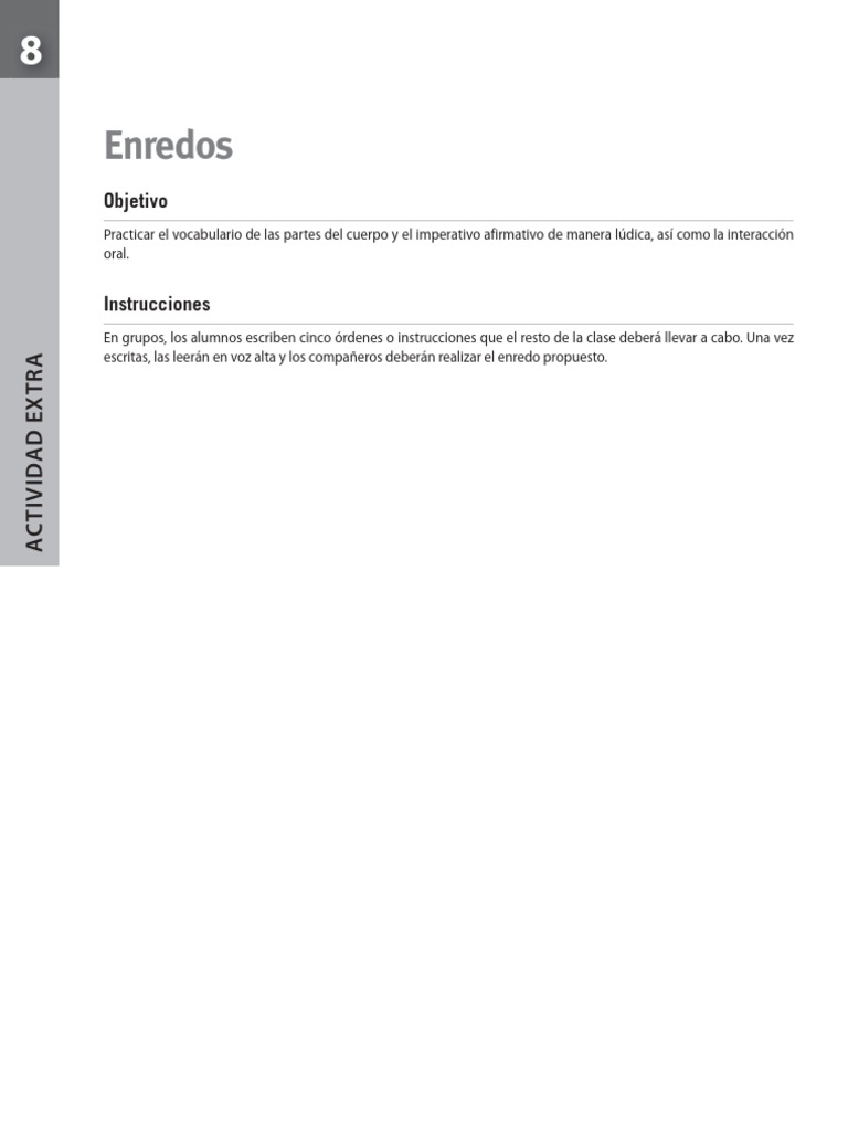 09 Compa Eros 1 Nueva Edicion - Actividades Extra 8 - 1219 | PDF