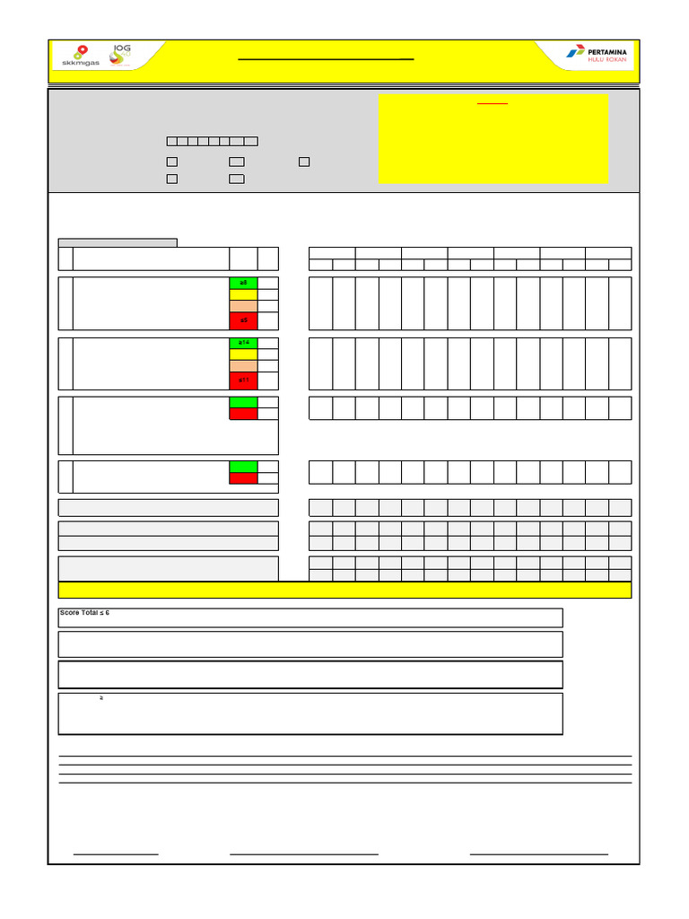Form FMC (Fatigue Management Checklist) | PDF