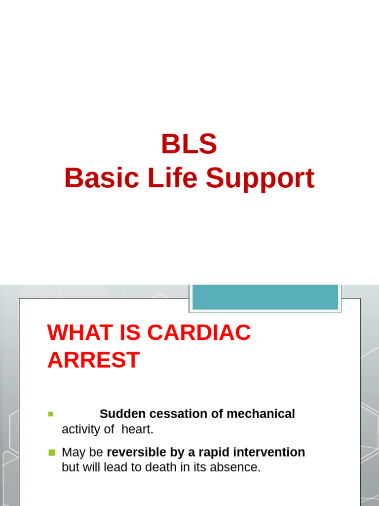 BLS_guidelines | PDF | Cardiopulmonary Resuscitation | Cardiac Arrest