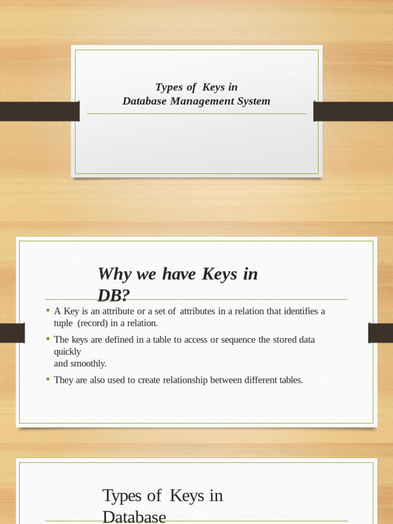 DBMS Keys | PDF