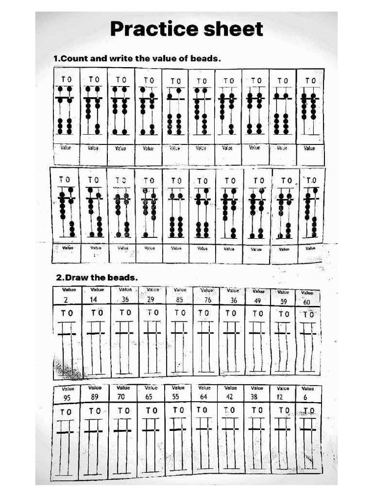 Class 1 Practice Sheet | PDF