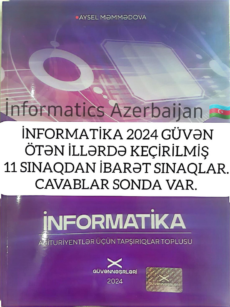 Informatika 2024 Güvən Sınaqlar | PDF