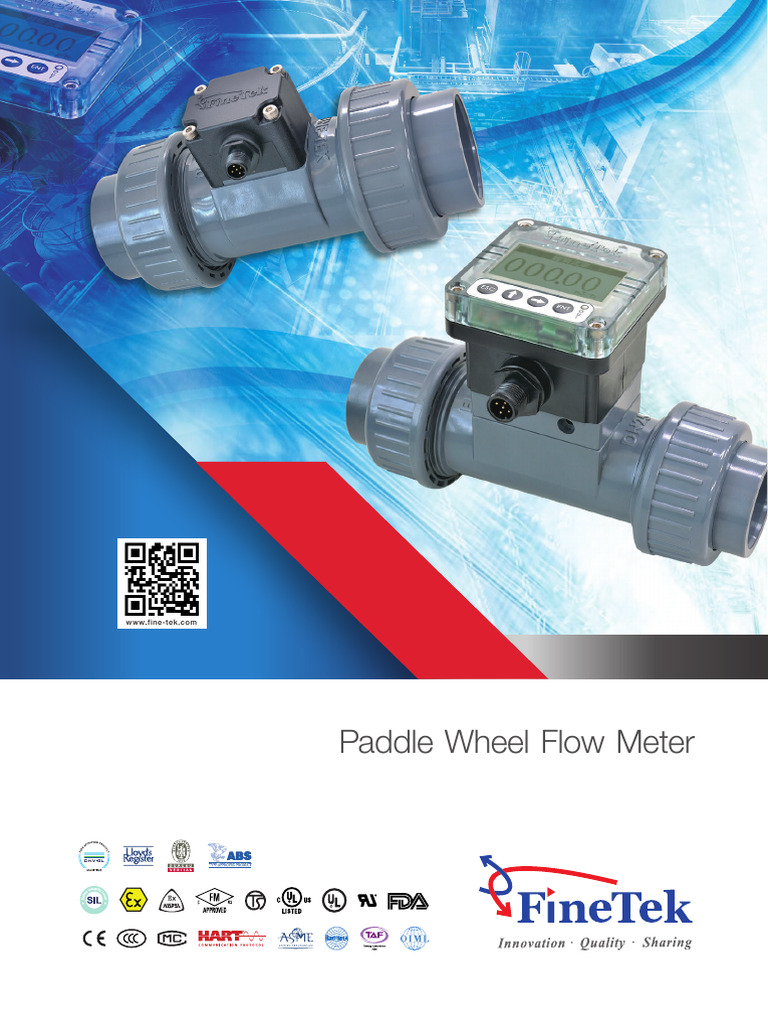 Paddle Wheel Flow Meters Guide | PDF | Flow Measurement | Electrical ...