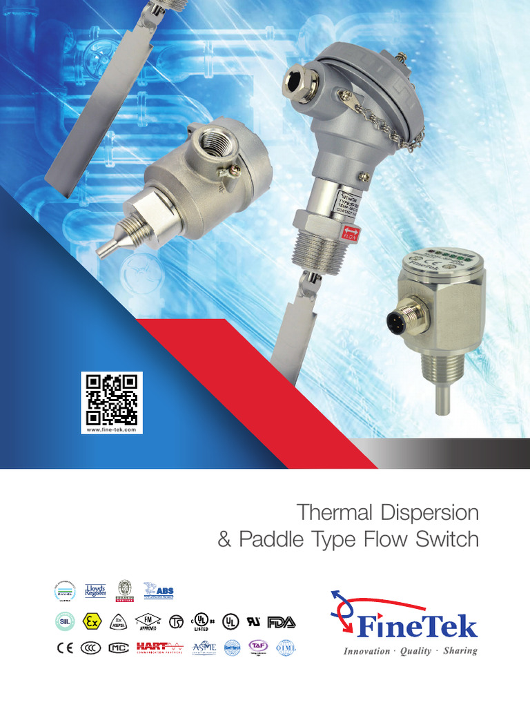 Thermal Dispersion Flow Switch Overview | PDF | Sensor | Liquids