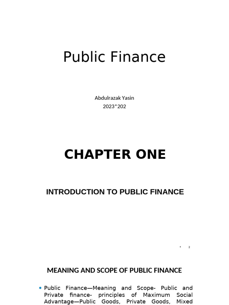 Public Finance Essentials | PDF | Public Finance | Consumption (Economics)