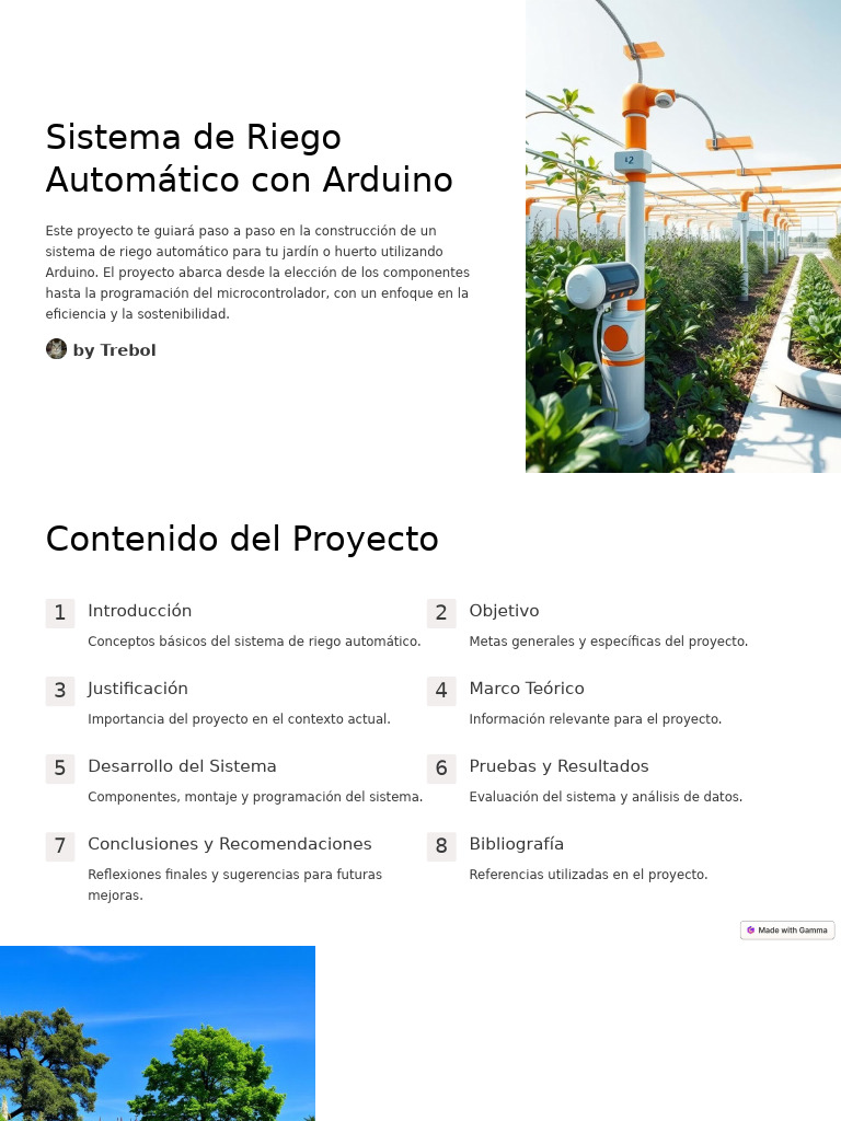 Sistema de Riego Automatico Con Arduino | PDF | Riego | Sustentabilidad Sistema de Riego Automatico Con Arduino | PDF | Riego | Sustentabilidad