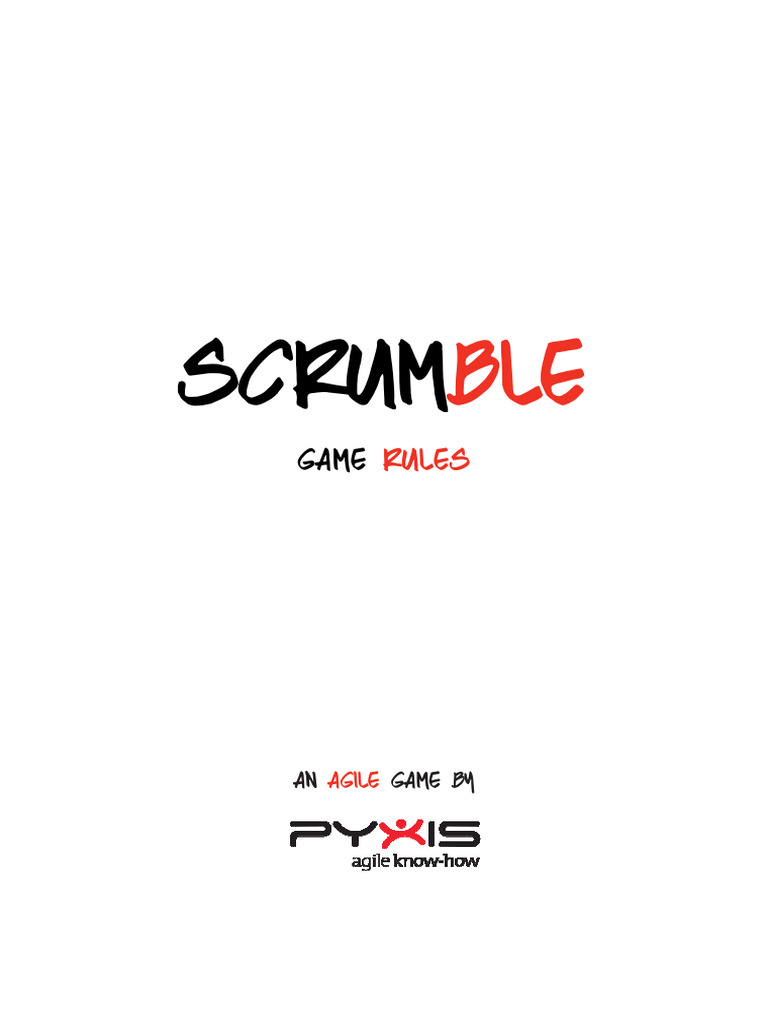 Game Manual | PDF | Scrum (Software Development) | Software Industry