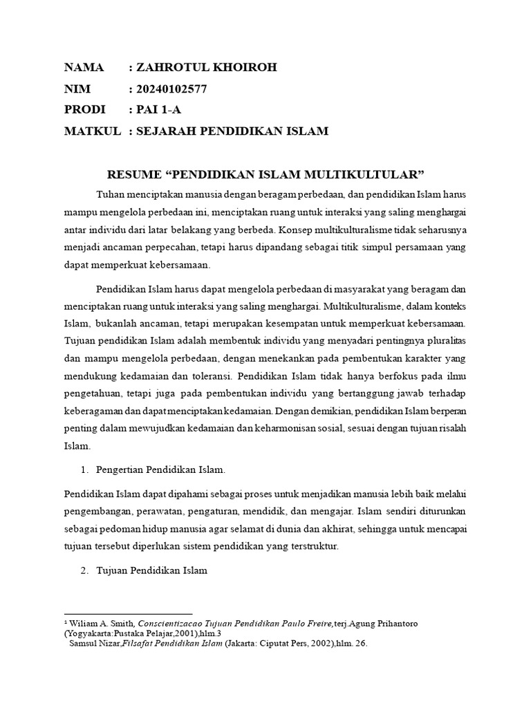 RESUME SEJARAH PEND.ISLAM | PDF