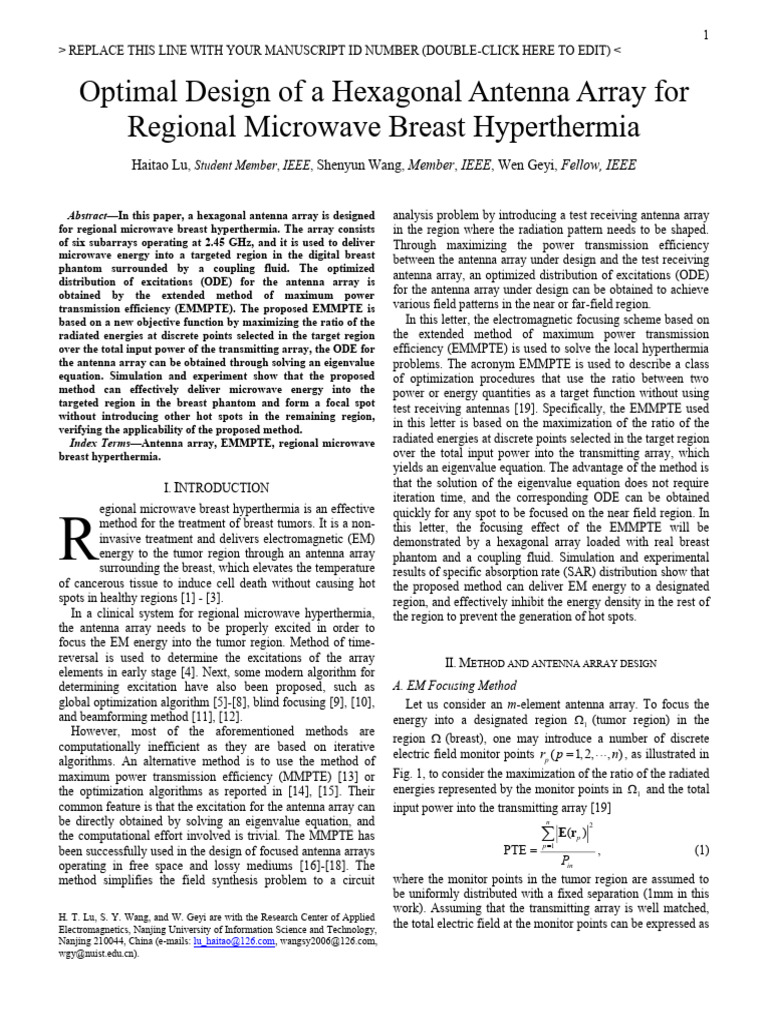 Optimal_Design_of_a_Hexagonal_Antenna_Array_for_Regional_Microwave_Breast_Hyperthermia | PDF ...