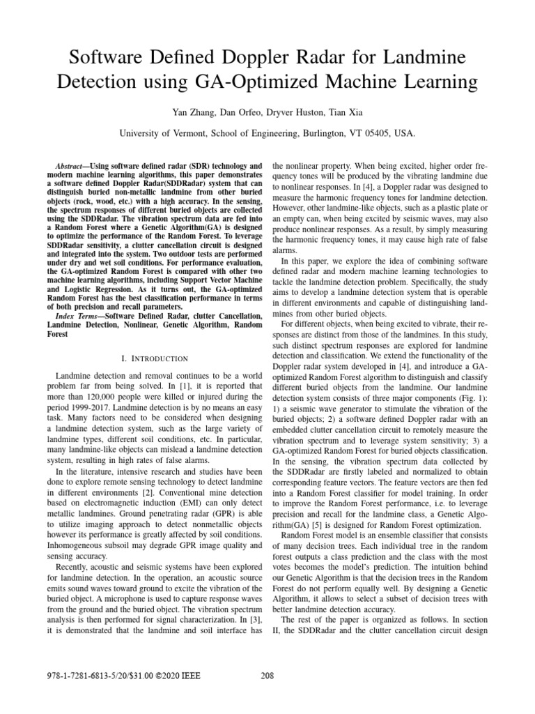 Software_Defined_Doppler_Radar_for_Landmine_Detection_using_GA-Optimized_Machine_Learning | PDF ...