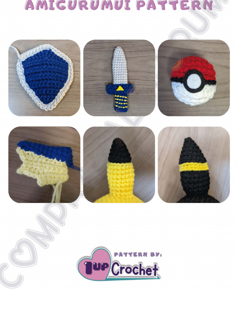 1up Crochet - Ashe - Cosplay Accessories Amigurumi Pattern - English | PDF