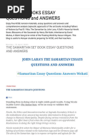 Samaritan Essays Answers | PDF | Corruption | Bribery