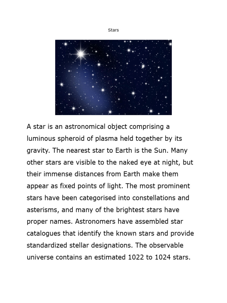 Stars | PDF
