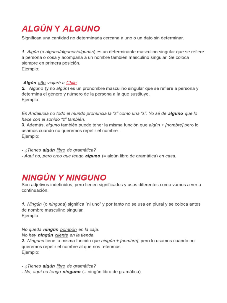 algun-alguno-ningun-ninguno | PDF