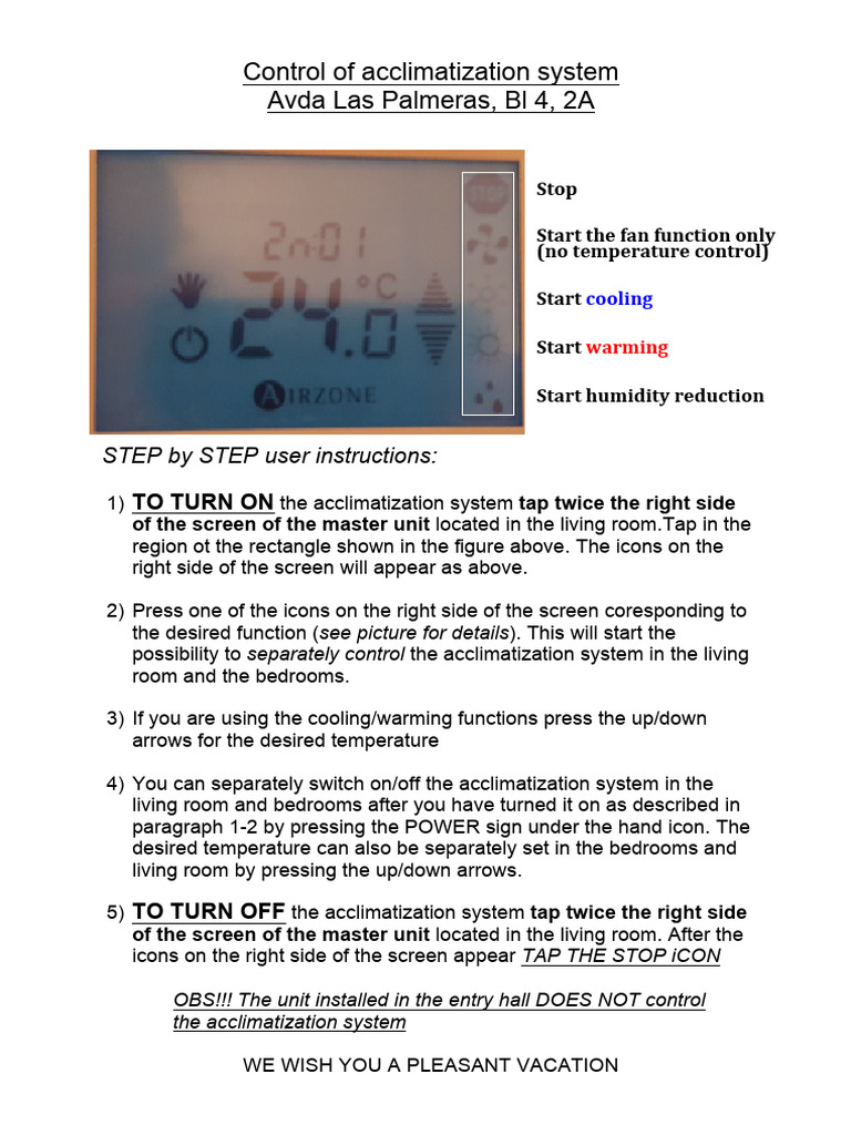 Acclimatization System User Guide | PDF