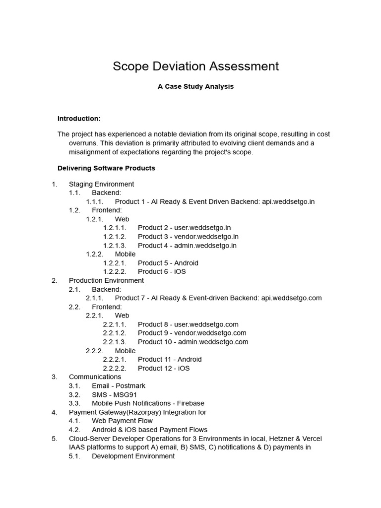 WeddSetgo - Scope Deviation Assessment | PDF | User Interface | Password