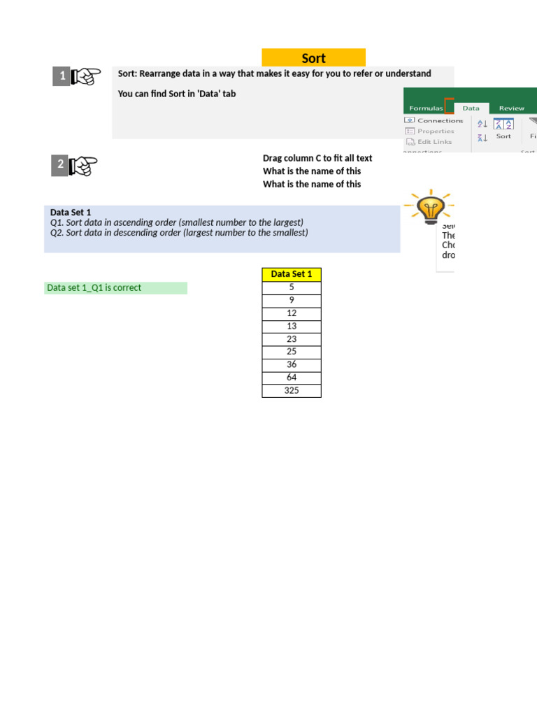 Data Sorting and Filtering Guide | PDF | Hair | Human Hair