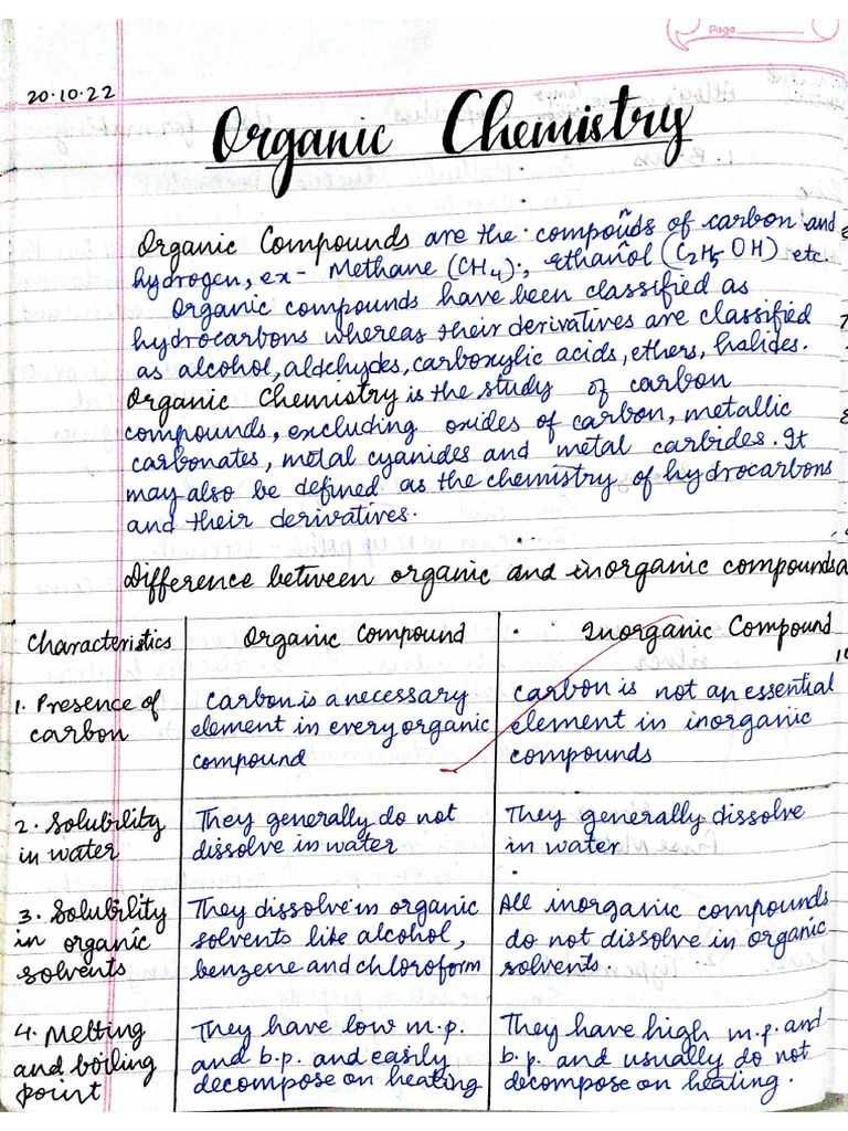 Organic Handwritten Notes | PDF