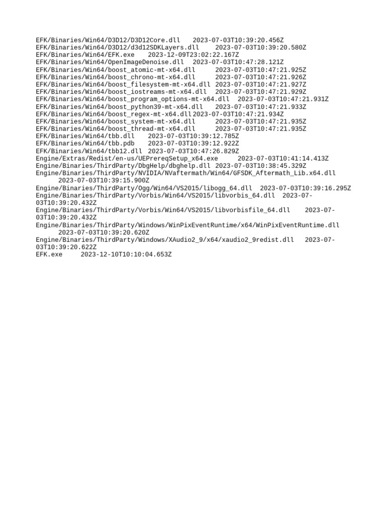 Manifest NonUFSFiles Win64 | PDF