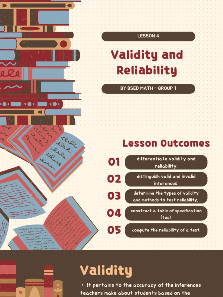 Understanding Validity and Reliability in Assessments | PDF | Validity ...