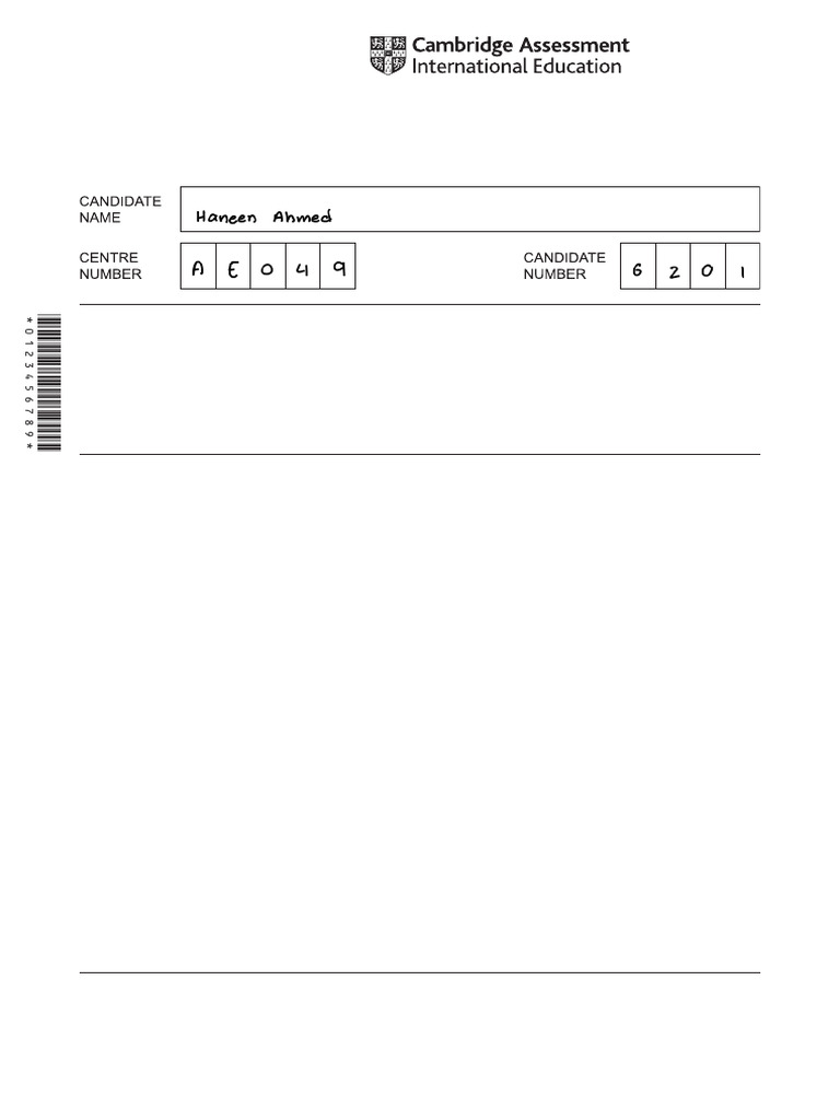 Specimen (2020) QP - Paper 2 CAIE Computer Science GCSE | PDF | Computing | Computer Science