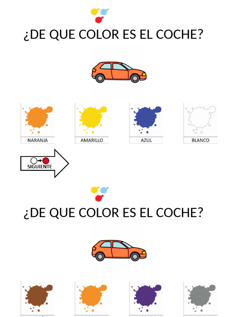 Aprendo Colores Con Los Coches | PDF