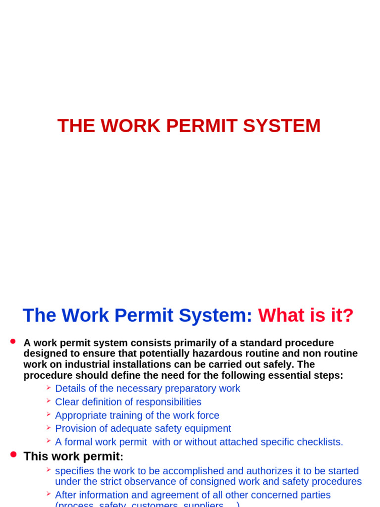 AIGA TP 06 - 06 Work Permit System - Reformated Jan 12 | PDF | Safety ...