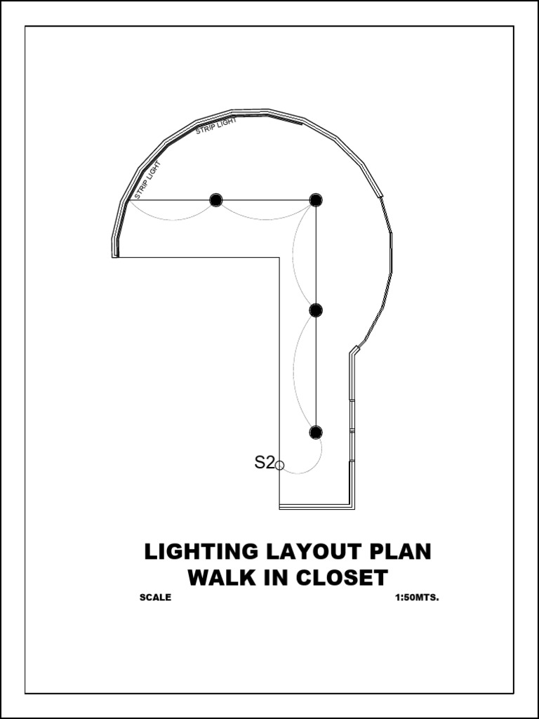 Lighting Layout Walk in Closet | PDF