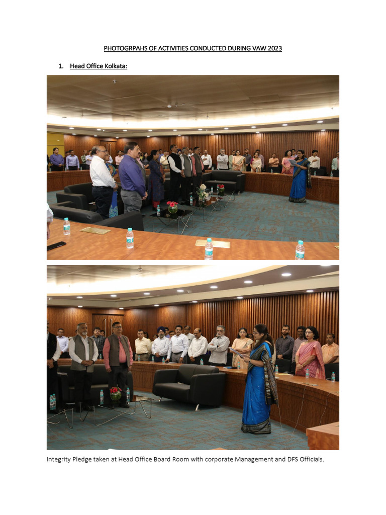 Activities During VAW 2023 - 0 | PDF