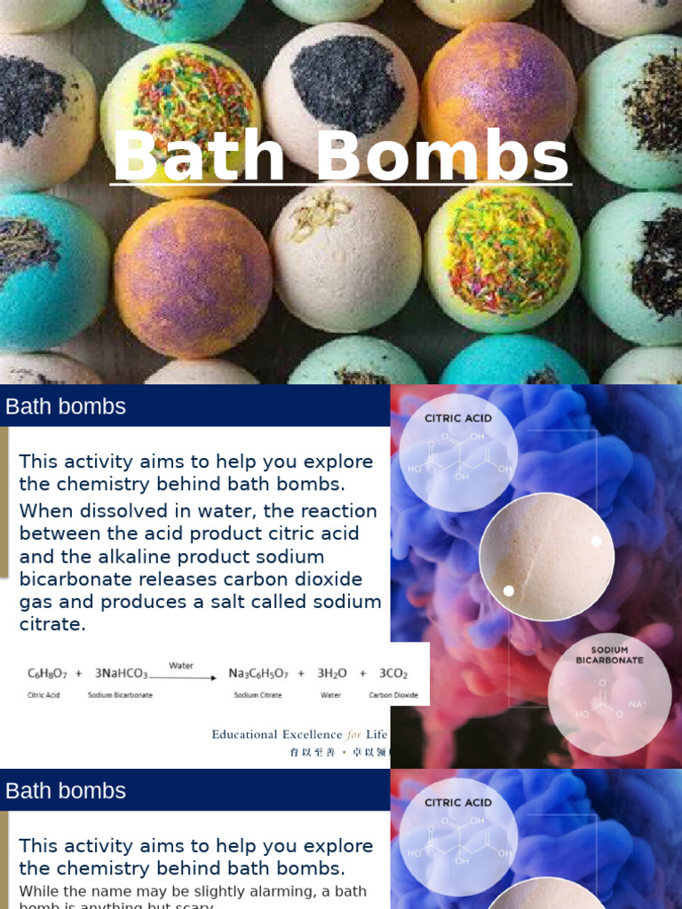 DIY Bath Bomb Chemistry Guide | PDF