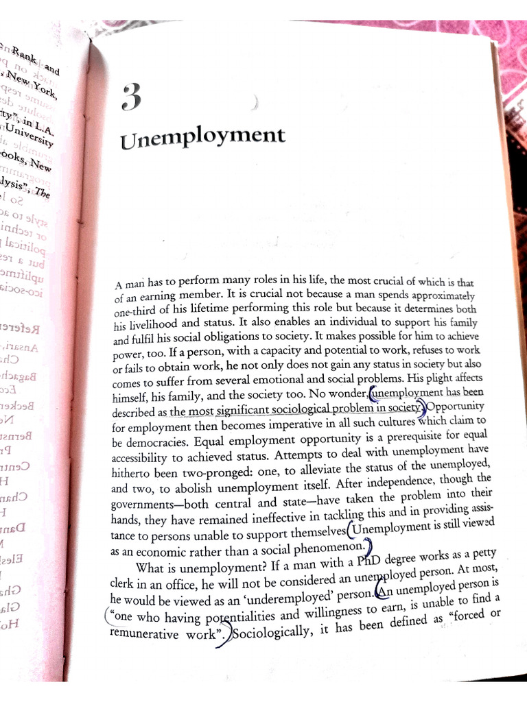 3rd Chapter (Unemployment) | PDF