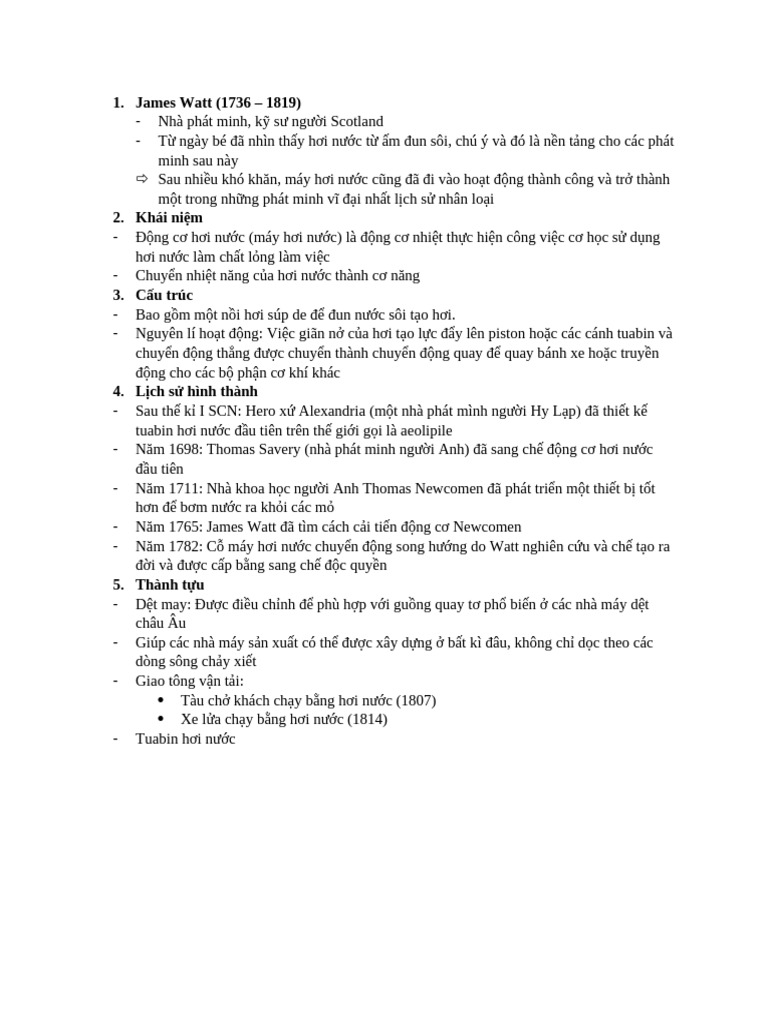 James Watt (1736 - 1819) | PDF