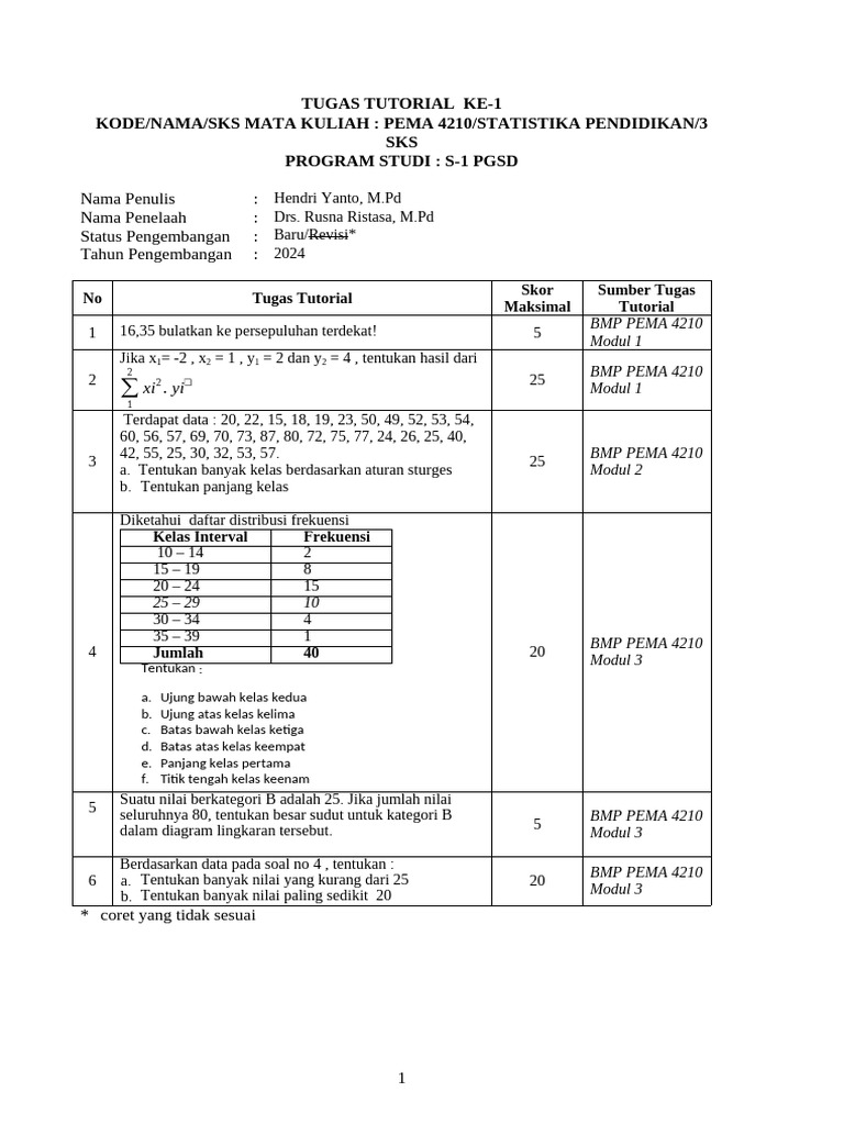 Tugas Tutorial 1 | PDF