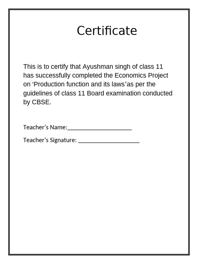 Certificate Eco | PDF