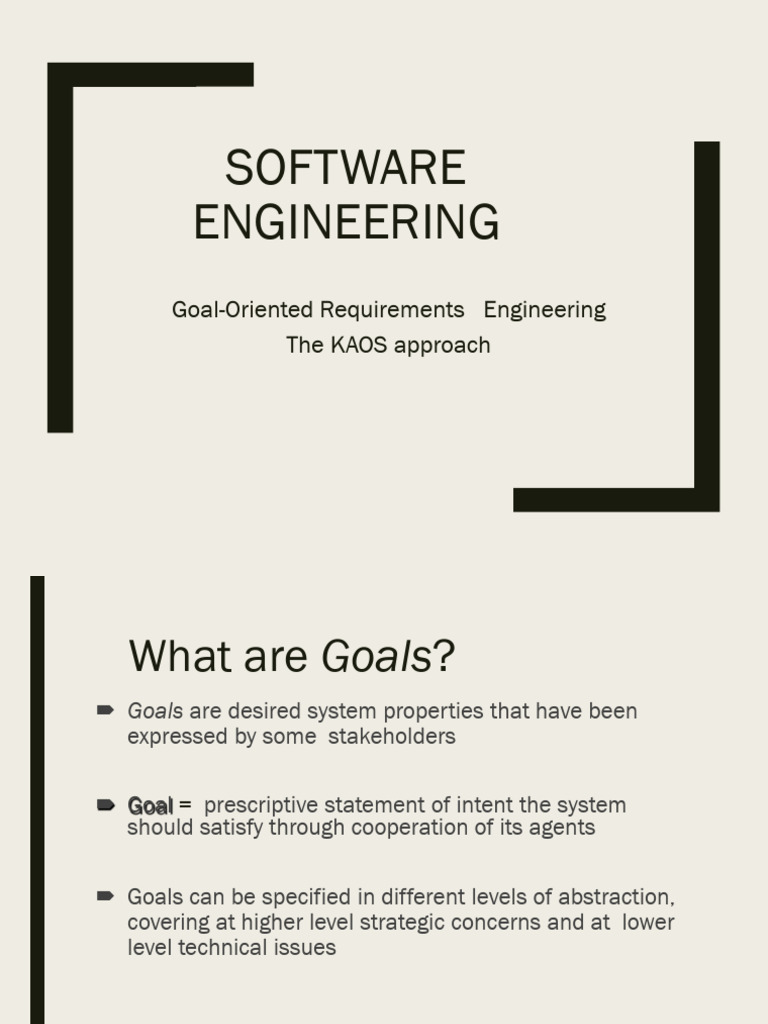 KAOS - Approach2024 Part1 (Autosaved) | PDF | System | Goal