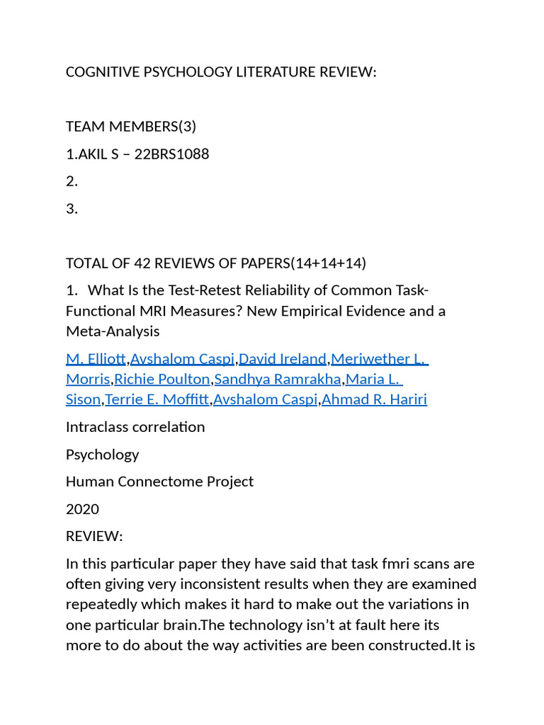 Psychology Review | PDF | Stress (Biology) | Brain