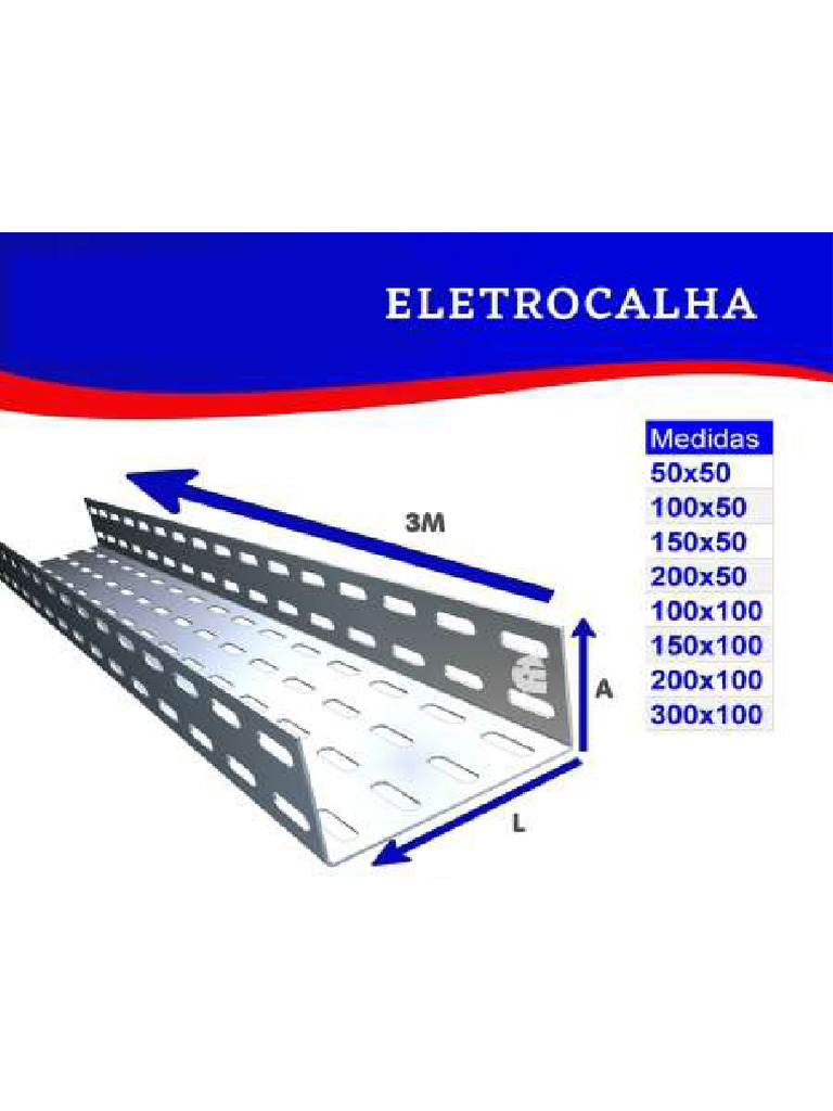 Eletrocalhas Perfuradas | PDF