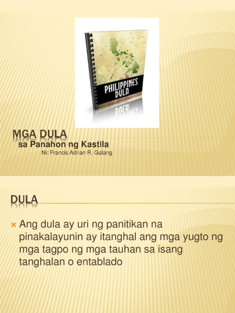 Mga Dula | PDF