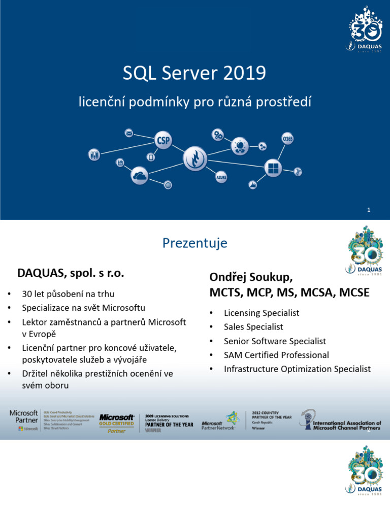 SQL Server Bootcamp 2021 - SQL Server 2019 - Licenční Podmínky Pro ...